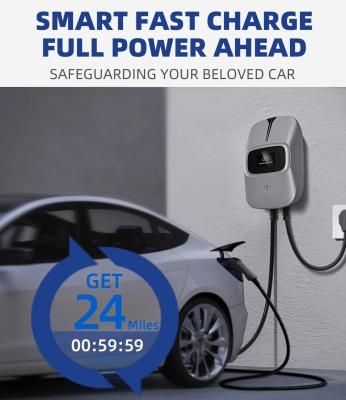 China Compact 7kw ac ev charger space saving electric vehicle charger suitable for tight parking spaces and urban environments for sale