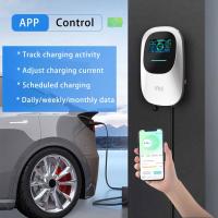 China 7KW smart ev charger Rfid APP Control Home Residential Charging Station Type 2 EV Charger Certificated For EU Market for sale