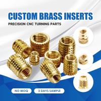 China Lead Free Eco Brass Heat Set Inserts RoHS Compliant Custom Thread Precision Fasteners for sale