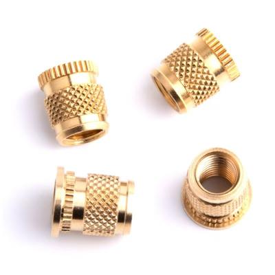 China Ultrasonic Brass Inserts Custom Knurled Fast Installation Lead Free Non Standard Precision for sale