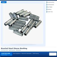 China Small Diameter Coupling Pin CNC Turned Zinc Plated Steel Knurled Flanged Custom Bulk OEM For Printer Scanner Appliance Motor for sale