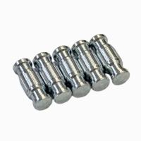 China Splined Solid Drive Shaft CNC Machined Zinc Electroplated Steel Flanged Custom Drawing OEM Bulk For Power Tool Stepper Motor for sale