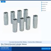 China Precision Dowel Pin CNC Turned Alloy Steel Zinc Plated Knurled Tight Tolerance Custom Bulk Supplier For Conveyor Elevator Motor for sale
