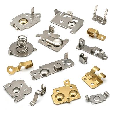 China Custom Battery Clip Stamping – Progressive Die Metal Contacts for Consumer Electronics for sale