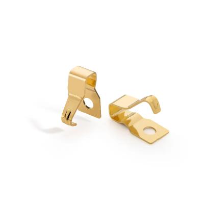 China Custom Stamped Battery Contact Springs for Electronic Lock Modules – Selective Gold Plated for sale
