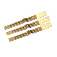 China Custom Stamped Battery Contact Springs for Electronic Lock Modules – Selective Gold Plated for sale