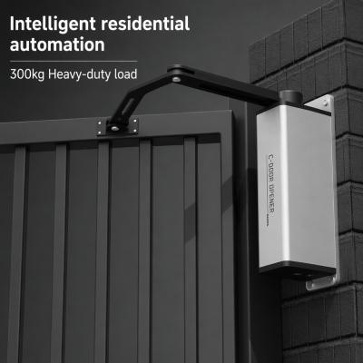 China Aluminum Alloy Swing Gate Opener DC Brushless Motor 300kg Load Capacity For Hotel / Commercial Doors for sale