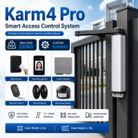 China Karm4 Pro 24V Articulated Arm Swing Gate Opener Access Control Anti Pinch Industrial Gate Opener for sale