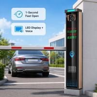 China Adjustable Camera Plate Gate with Anti-Pinch RS232 RS485 TCP and QR RFID for Vehicle Parking Entrance Management for sale