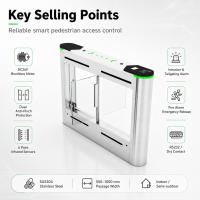 China IP54 Swing Turnstile with SUS304 Stainless Steel Housing and DC24V Brushless Motor for Reliable Access Control for sale