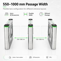 China IP54 Swing Turnstile with SUS304 Stainless Steel Housing and DC24V Brushless Motor for Reliable Access Control for sale