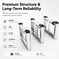 China IP54 Swing Turnstile with SUS304 Stainless Steel Housing and DC24V Brushless Motor for Reliable Access Control for sale