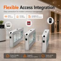 China Anti-Pinch Swing Turnstile with DC24V Brushless Motor and SUS304 Stainless Steel Housing for Office Factory Access Control for sale