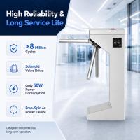 China Industrial-Grade Tripod Turnstile Gate with Anti-Collision Protection for High-Traffic Access Control for sale