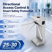 China Industrial-Grade Tripod Turnstile Gate with Anti-Collision Protection for High-Traffic Access Control for sale