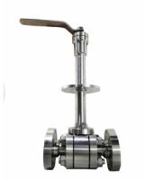 China OEM Liquid Nitrogen Ball Valve DN150 to DN1200 for Cryogenic Applications -196°C Temperature Rating for sale