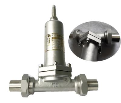 China SS304 Stainless Steel Cryogenic Pressure Regulator -196℃ to +80℃ Temperature Range with 0.22-1.76 MPa Pressure Control for sale