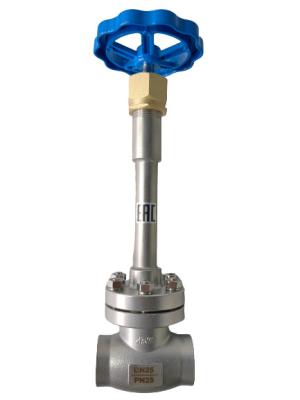 China Low Temperature SS DN25 PN25 Cryogenic Globe Valve Manual Operation for sale