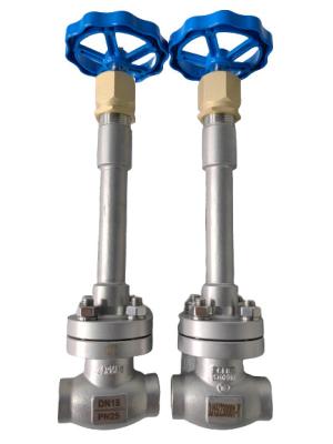 China Manual Operation DN15 PN25 Cryogenic Globe Valve Stainless Steel for sale