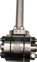 China ISO9001 Approved Manual DN15 PN 160 Cryogenic SS Ball Valve for sale