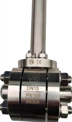 China ISO9001 Approved Manual DN15 PN 160 Cryogenic SS Ball Valve for sale
