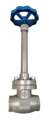 China Handwheel Operation Cryogenic Long Shaft Globe Valve DN15-DN50 PN50 with Stainless Steel Nut for LNG Applications for sale