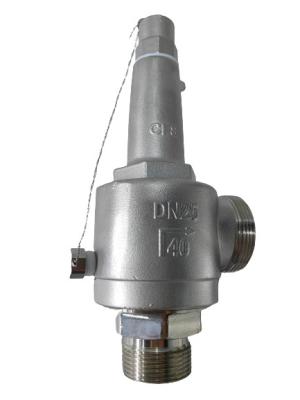 China Full Open PTFE Cryogenic Safety Valve Threaded CF8 CF3-DN25 for sale