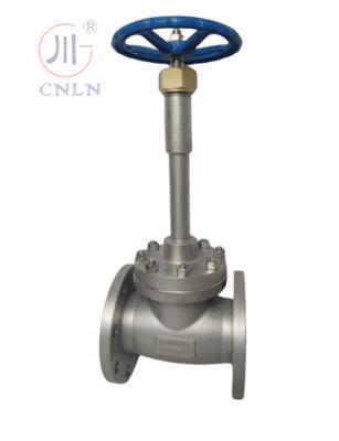 China CF3/CF8 DN40 Stainless Steel Flanged Cryogenic Globe Valve SS304/SS316 For LNG/LOX/LN2/LAR/LCO2 for sale