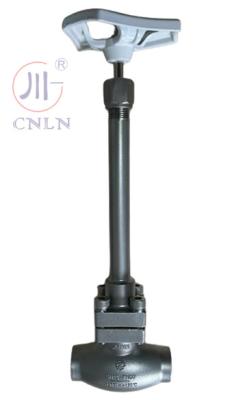 China CF3/CF8 Stainless Steel DN15 PN50 Low Temperature Long Stem Globe Valve For Tank for sale