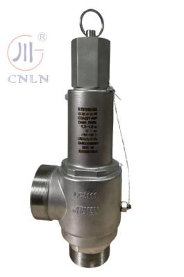 China Stainless Steel DN40 PN50 Cryogenic Full Lift Safety Valve for Tank / Trailer for sale