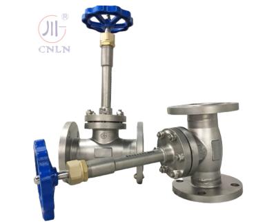 China PN40 Flanged Cryogenic Globe Valve SS304/SS316 for LNG/LOX/LN2/LAR/LCO2 for sale