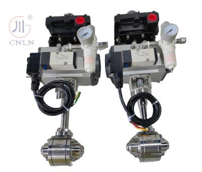 China CF3/CF8 DN20 Stainless Steel Cryogenic Pneumatic Ball Valve For LNG/LOX/LN2/LAR/LCO2 Liquid Gas for sale