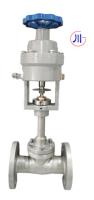 China Stainless Steel Flanged Pneumatic Cryogenic Globe Valve With Handwheel for sale