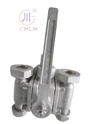 China Low Temperature 5 Way Ball Valve DN25 SS304/SS316 For Liquid Gas for sale