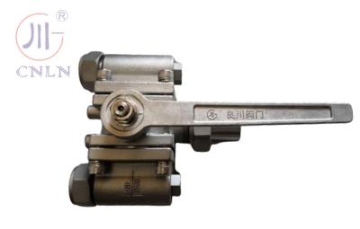 China Cryogenic Three Way Ball Valve Stainless Steel With Burst Disk for sale