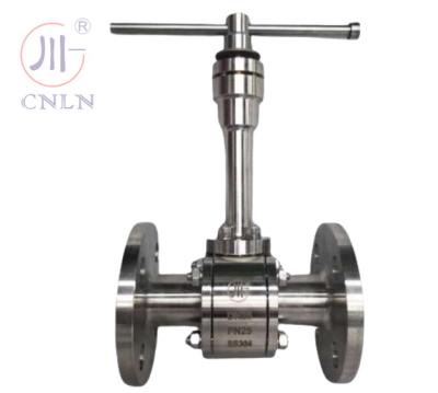 China Manual Flanged SS304 Or SS316 Customize Pressure Cryogenic Ball Valve DN25 PN40 for sale