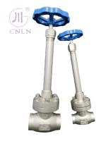 China Manual Long Stem Cryogenic Globe Valve For Cryogenic Storage Tank / Liquid Gas / Skid for sale