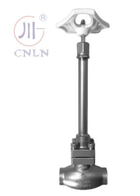China Manual CF3/CF8 Long Stem Globe Valve For Cryogenic Storage Tank / Liquid Gas for sale