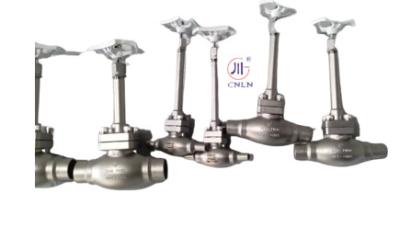 China DN15 25 40 PN50 Cryogenic Globe Valve Butt Welding  -196~+80 ℃ For LNG LOX LIN LAR LCO2 for sale