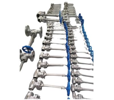 China PN40 Manual Stainless Steel Liquid Cryogenic Gases Globe Valves For Industrial Applications for sale