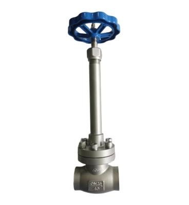 China PN40 Manual Stainless Steel Liquid Cryogenic Gases Globe Valves For LNG LOX LIN LAR for sale