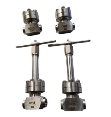 China LOX LNG LIN LAR Liquid cryogenic gasese High Pressure Check Valve, Globe valve PN320 SS304 for sale