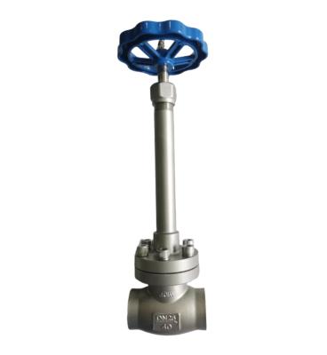 China CF8 CF8M Long Stem Cryogenic Globe Valve 1/2-10 Inch DN15-DN250 for LNG LOX LN2 LAR LCO2 Systems for sale