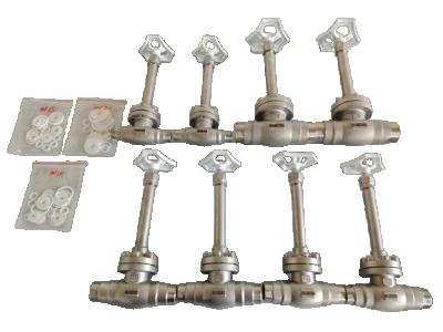 China Cryogenic Globe Valve with 5.0Mpa Maximum Pressure CF8/CF3 Valve Body and DJ61F-50P Model for LNG LOX LIN LAR Tank for sale