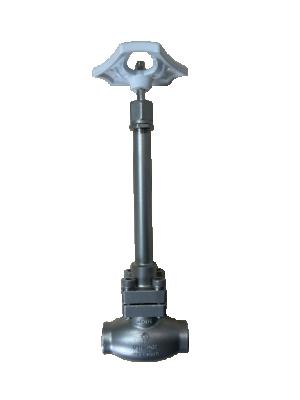 China DN15 Cryogenic LNG , LOX, LAR LIN Globe Valve PCTFE Valve Handwheel Tank Valve for sale