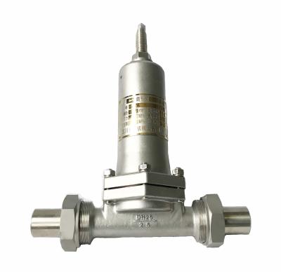 China Industrial Cryogenic Pressure Reducing Valve SS304 Chrome Plated -196°C Temperature Range 0.22-1.76MPa for sale