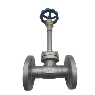 China SS304 Cryogenic Globe Valve Flange Connection -196°C to +80°C Temperature Range PN 1.6-6.4 MPA for sale