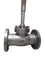 China Stainless Steel Cryogenic Globe Valve Flange Connection 1 Year Warranty for sale
