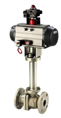 China O Type Low Temperature Ball Cryogenic Pneumatic Valve SS304 DN10-DN250 -40°C to -196°C 1.0-2.5MPa for sale