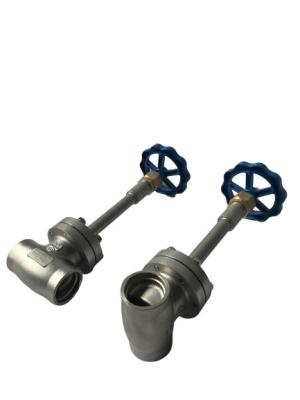 China Low Temperature Cryogenic Globe Valve Flange Type Long Stem For LNG LPG for sale